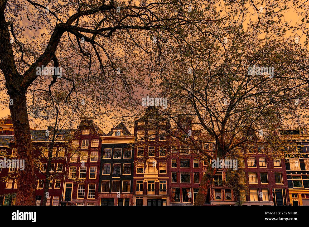 Typical Dutch Brick Houses Stock Photo - Alamy