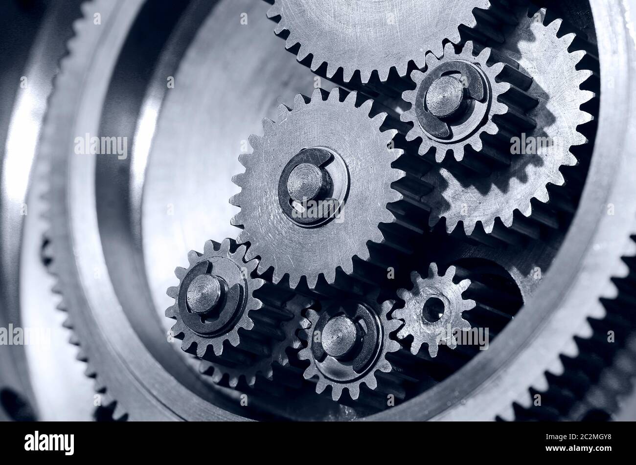 Gears of a locking mechanism Stock Photo - Alamy