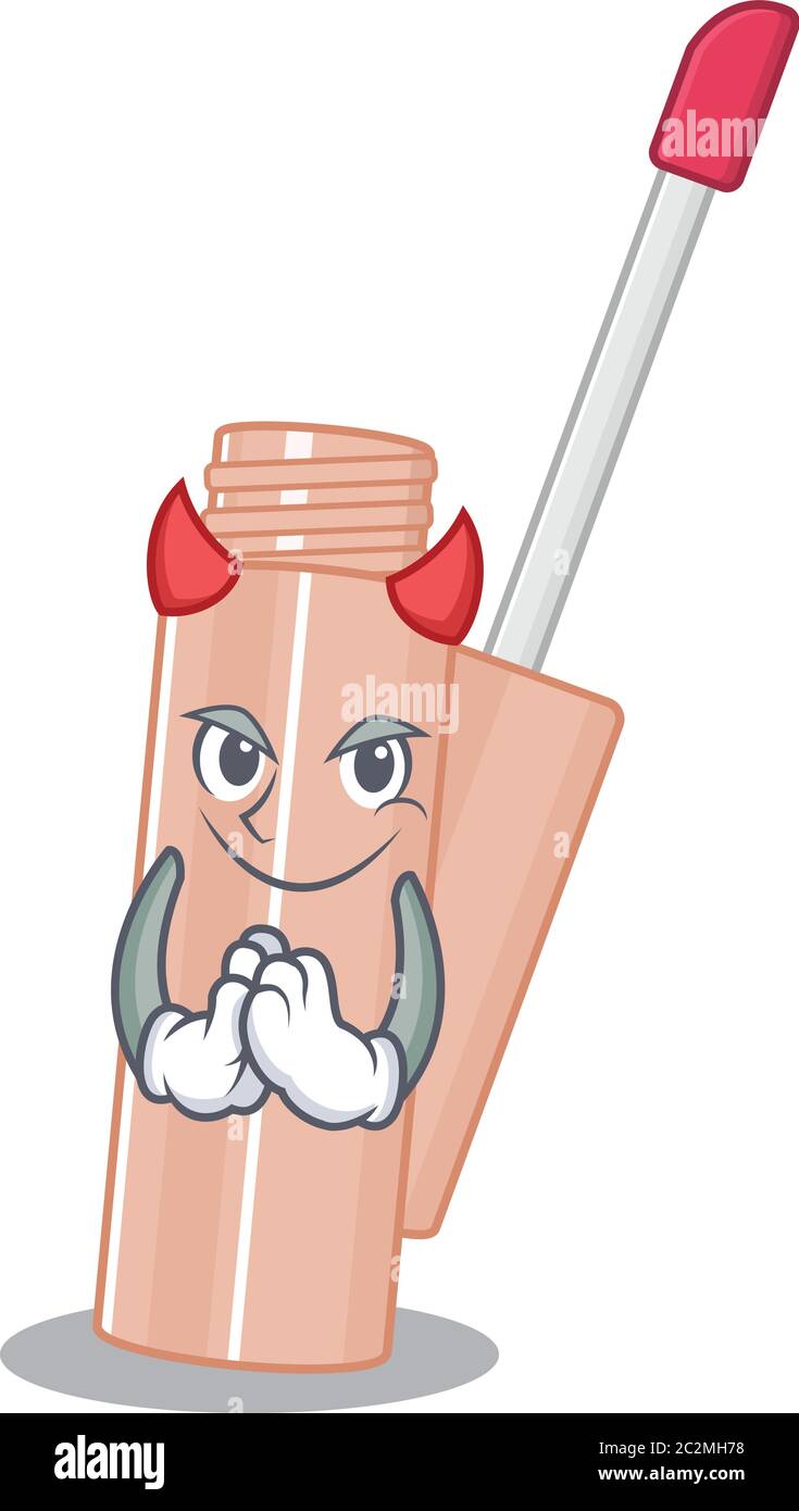 Lip tint clothed as devil cartoon character design concept Stock Vector ...