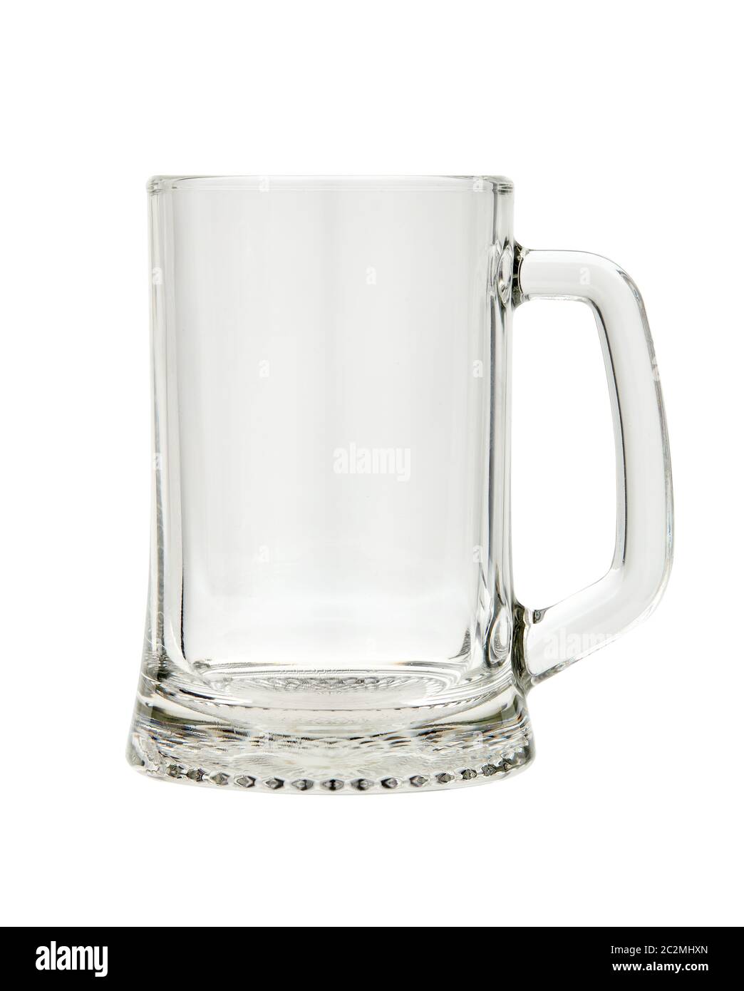 Empty beer glass mug isolated on white background Stock Photo - Alamy