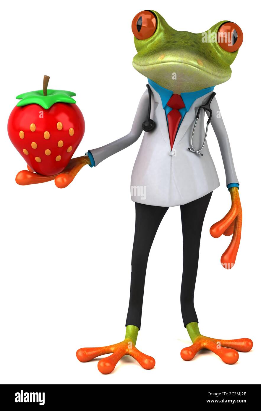 Frog doctor - 3D Illustration Stock Photo - Alamy