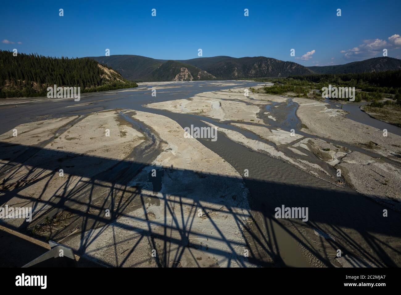 River Landscape of the Alaska Highway Stock Photo - Alamy