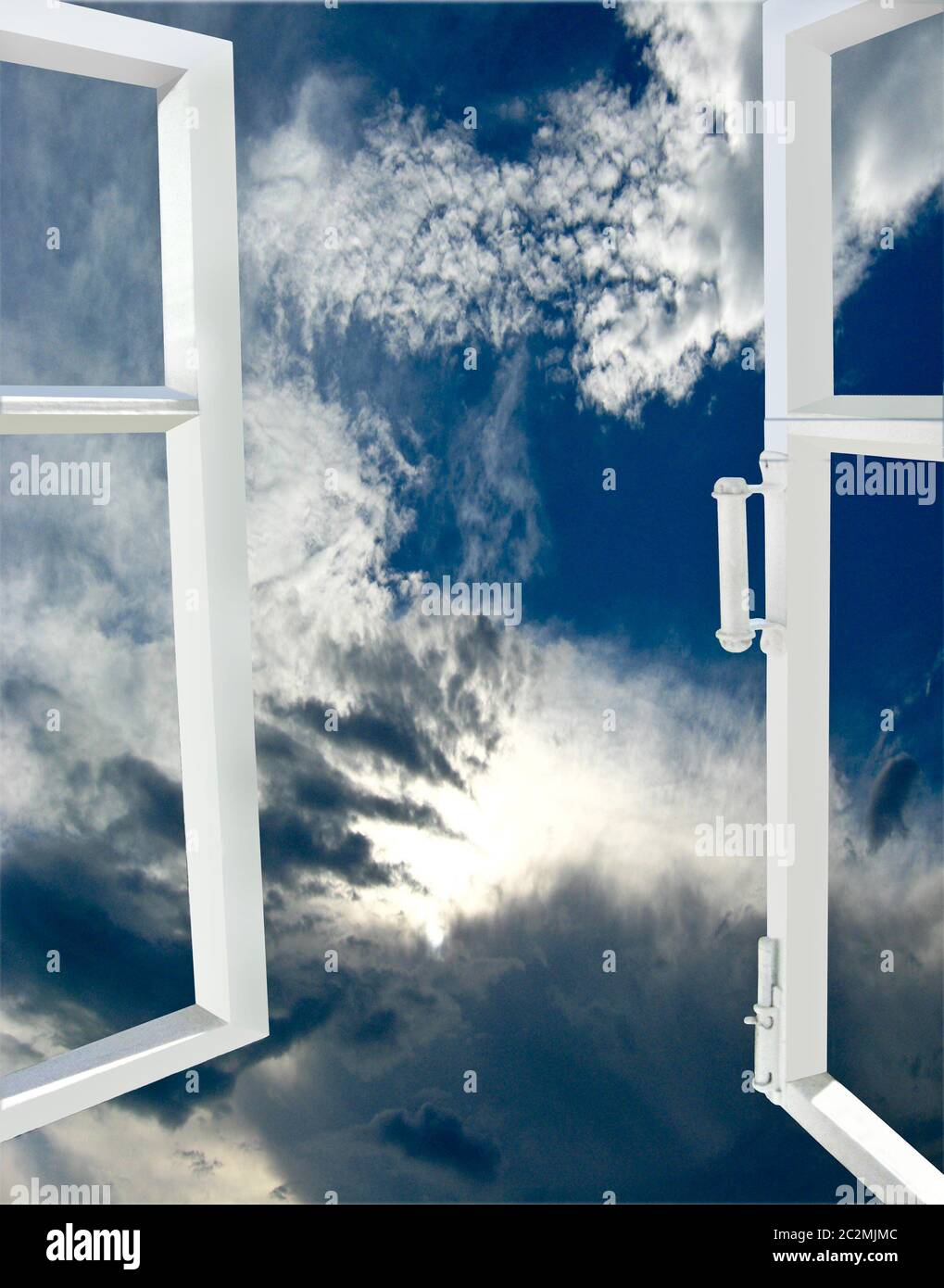 opened window to the heaven Stock Photo - Alamy