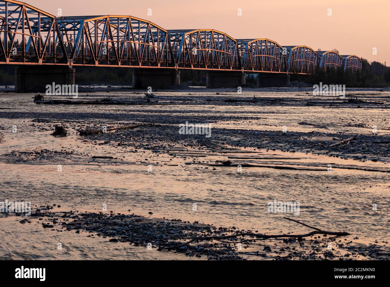 Alaska highway steel bridge hi-res stock photography and images - Alamy