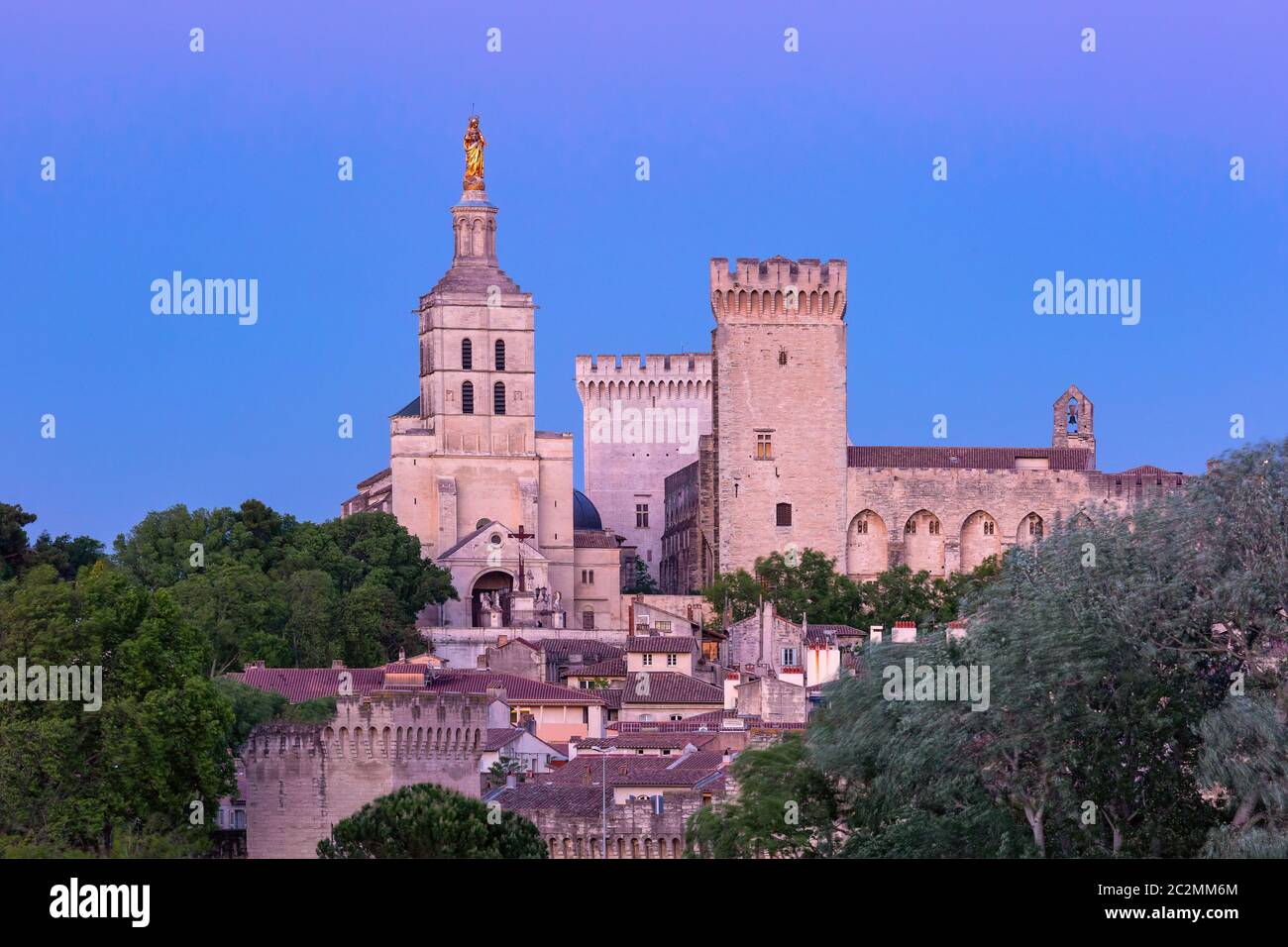 Palace of the Popes, once fortress and palace, one of the largest and ...