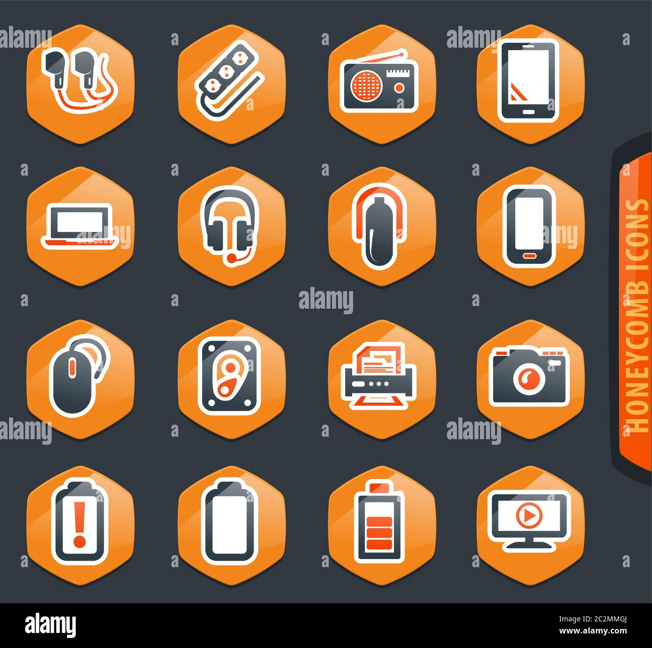 Devices vector icons for user interface design Stock Photo - Alamy