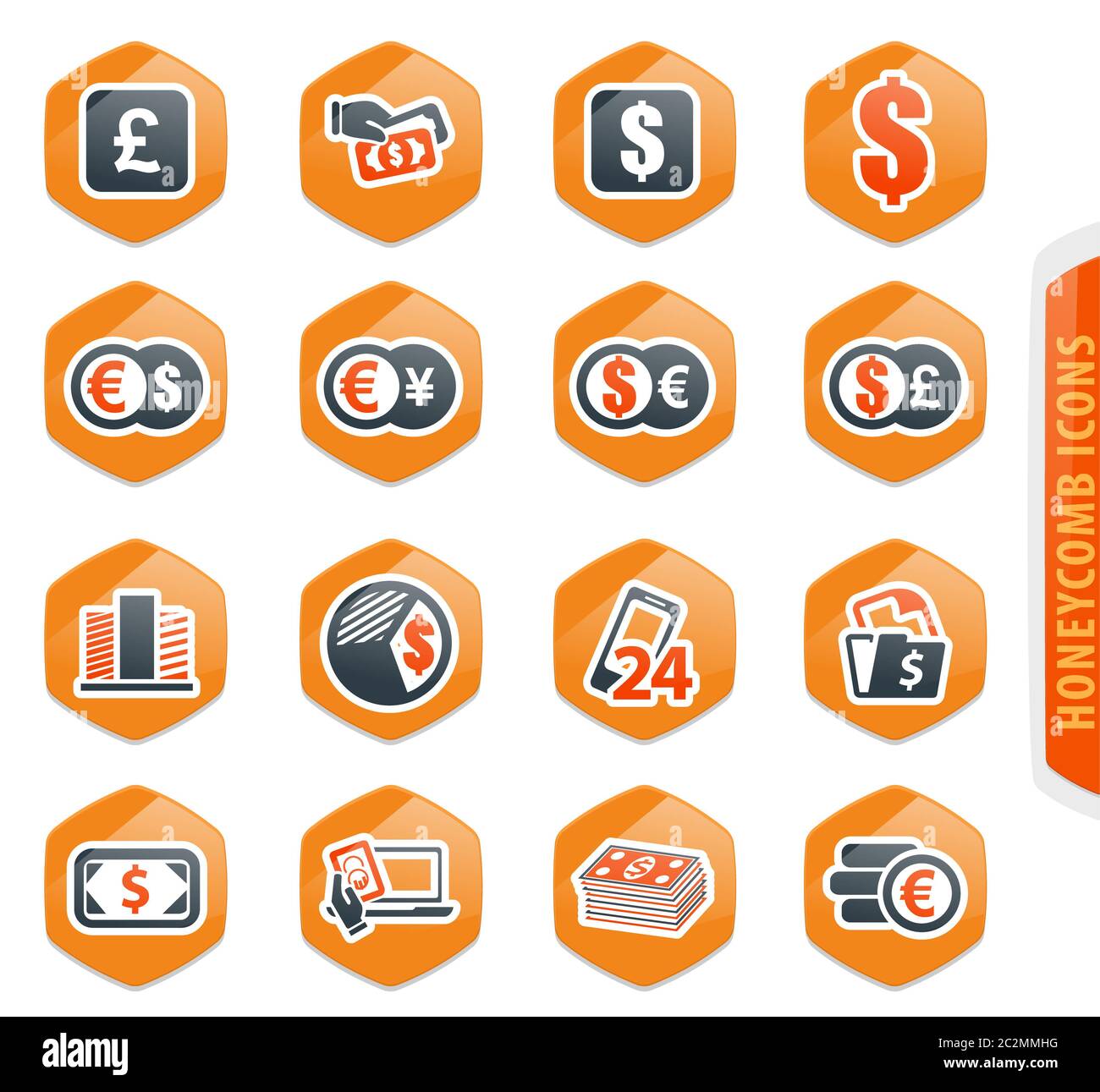 Currency exchange vector icons for user interface design Stock Photo ...