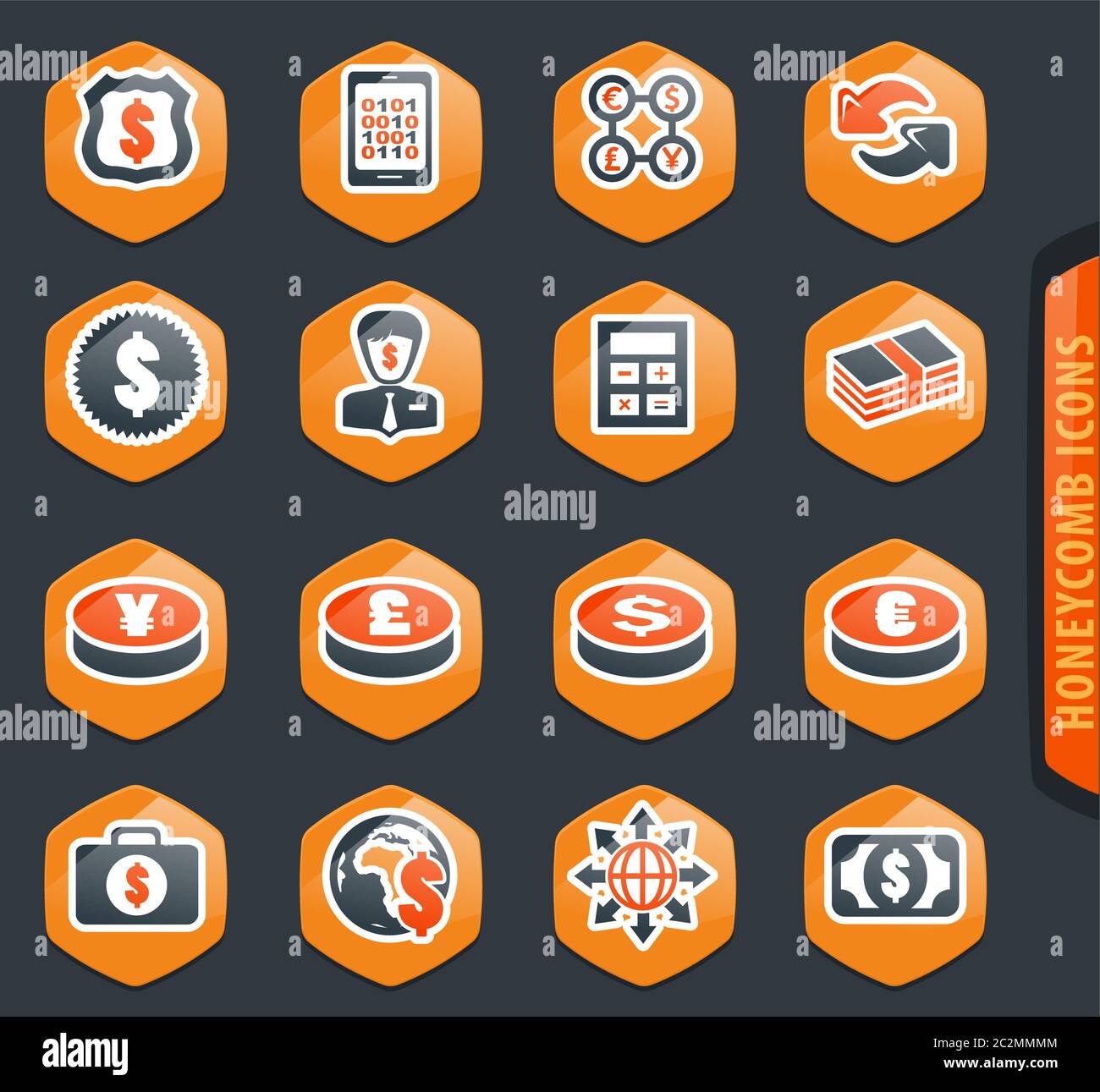 Currency exchange vector icons for user interface design Stock Photo ...