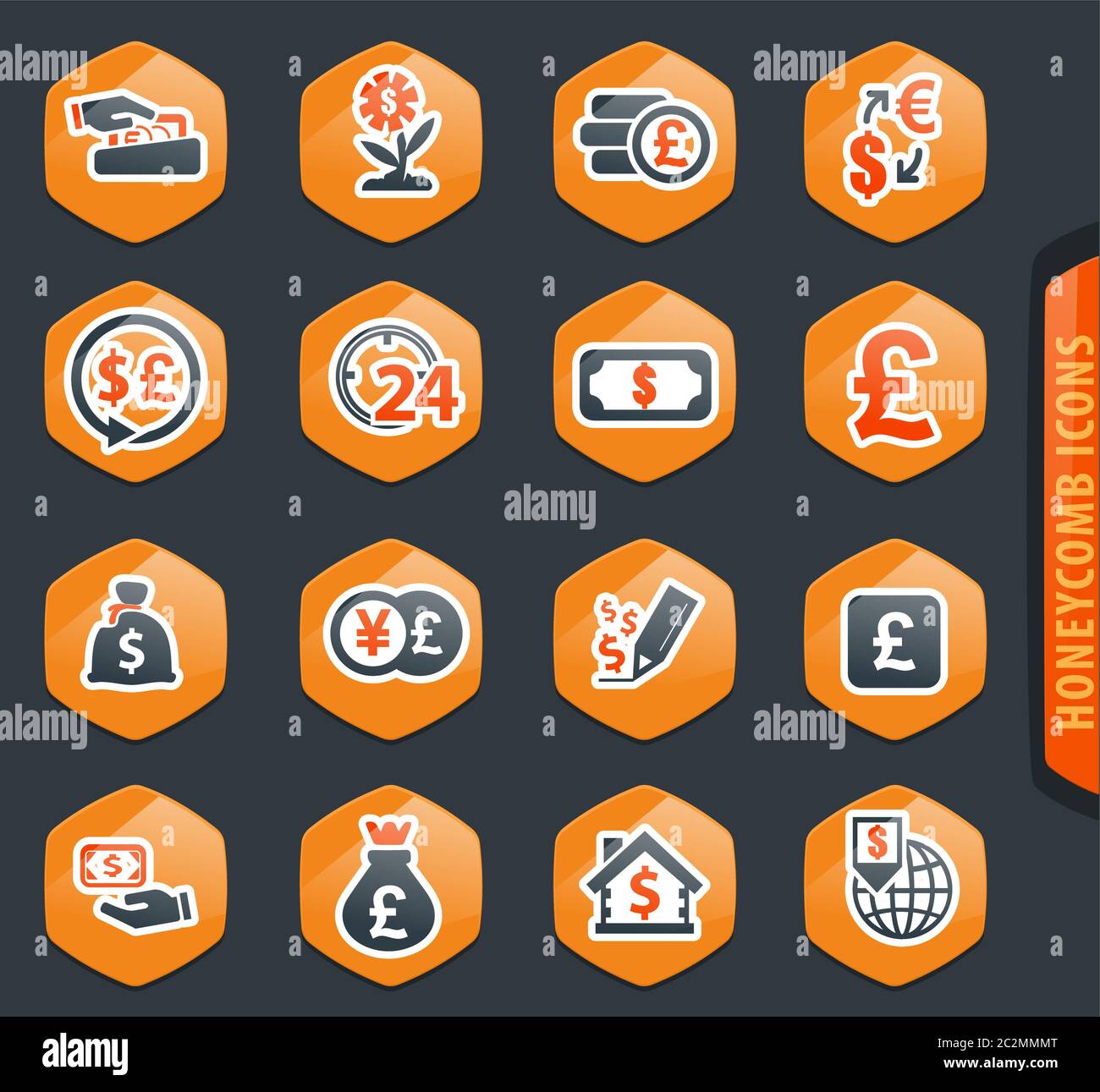 Currency exchange vector icons for user interface design Stock Photo ...