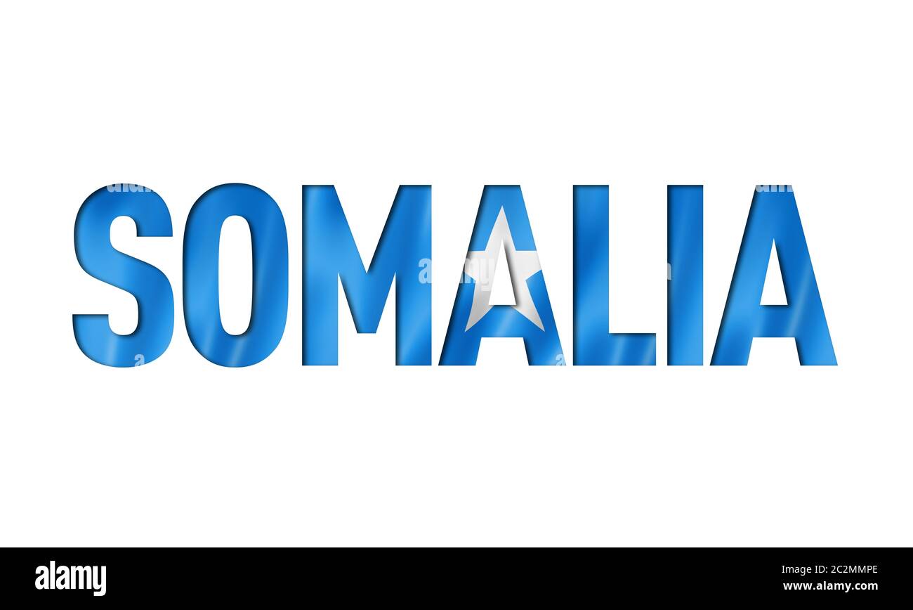 somalian flag text font. somalia symbol background Stock Photo - Alamy