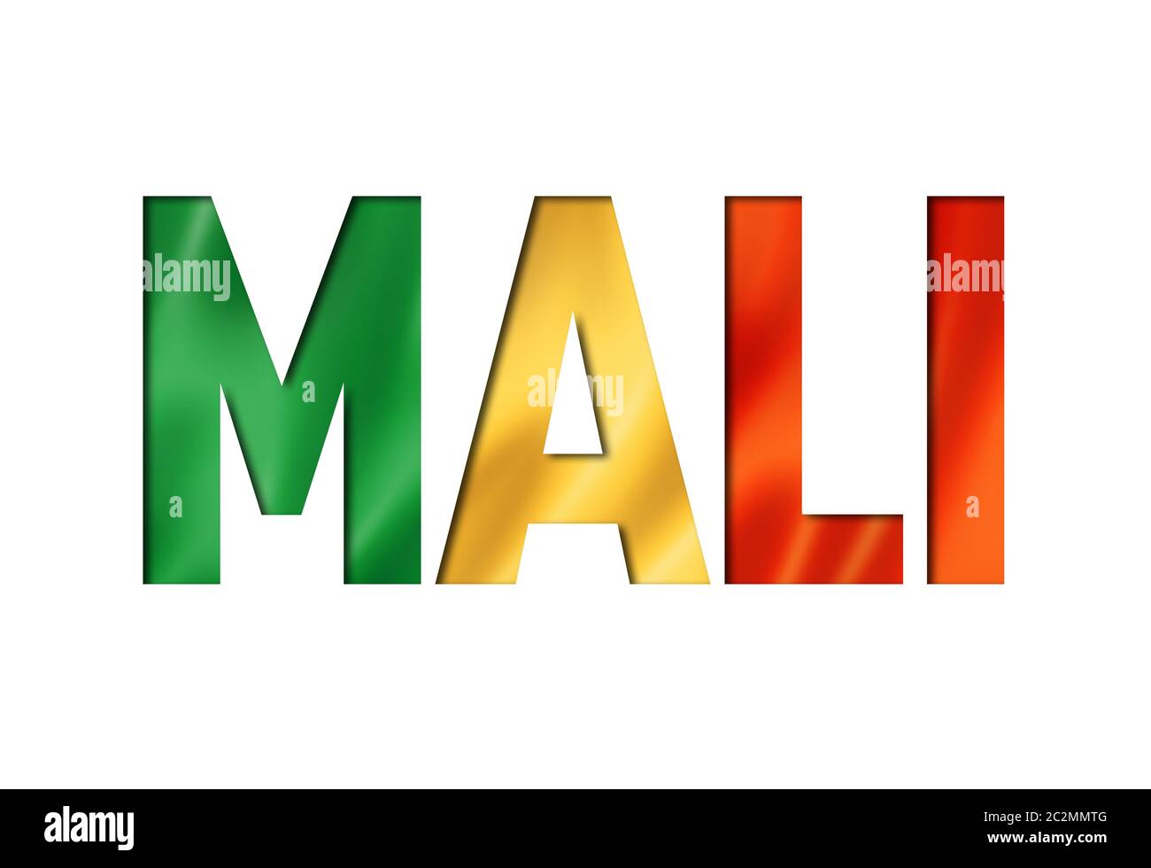 malian flag text font. mali symbol background Stock Photo - Alamy
