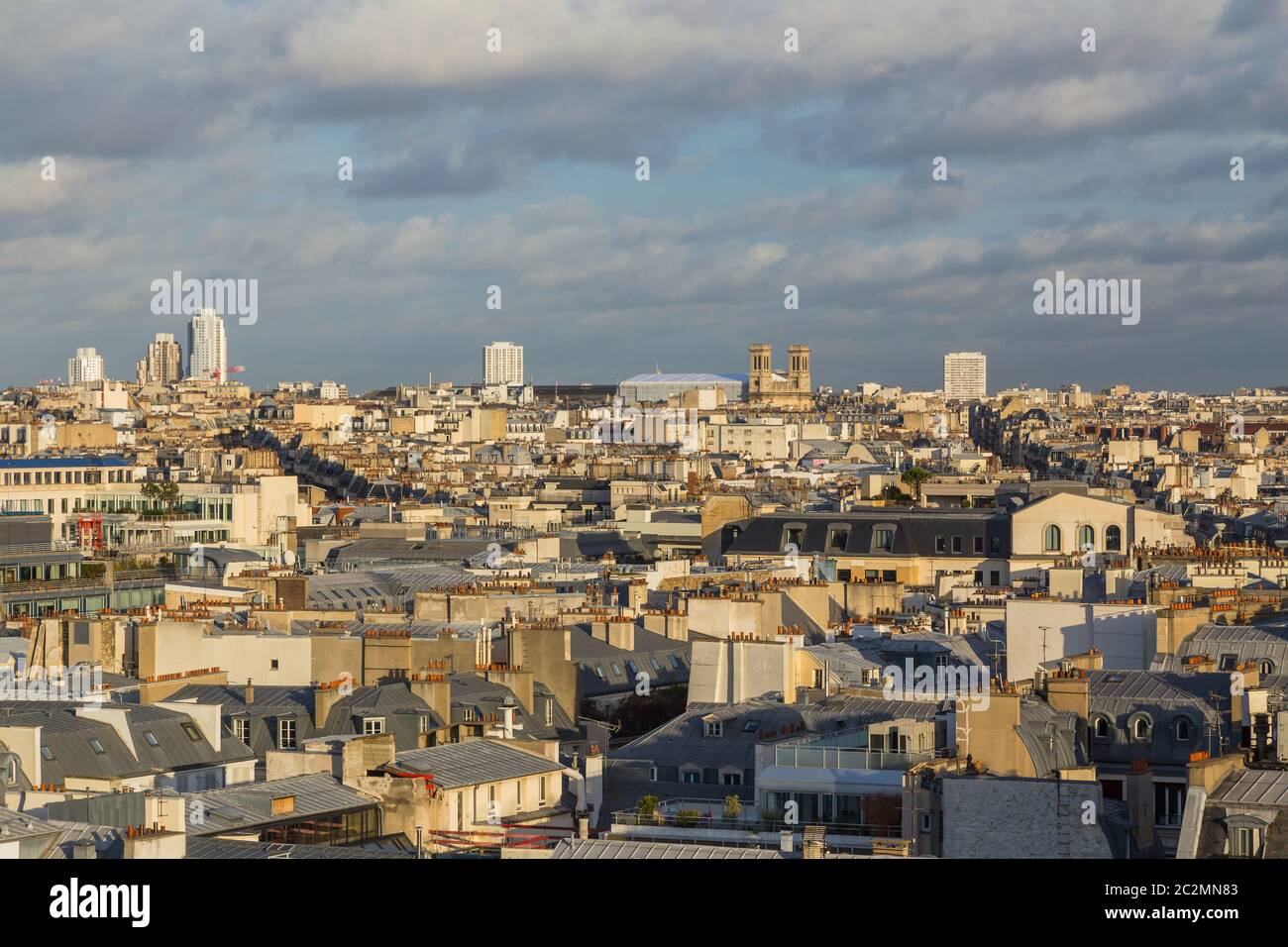 Roofs of Paris. Top view of the French capital Stock Photo - Alamy