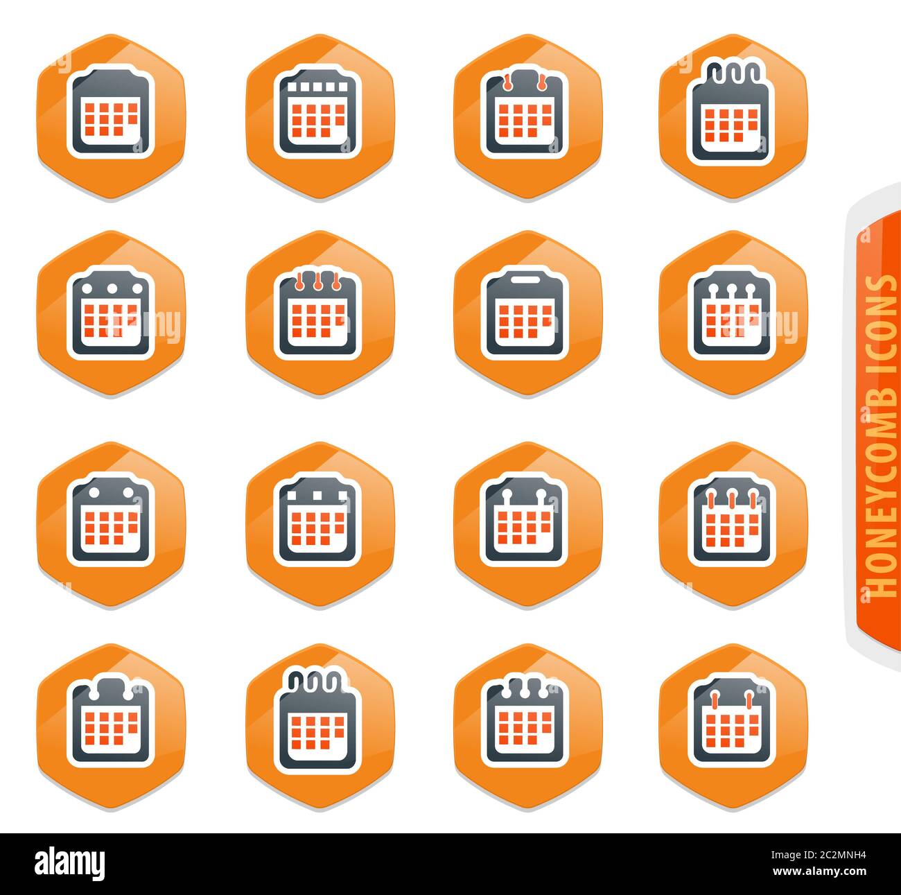 Calendar icon set for web sites and user interface Stock Photo - Alamy