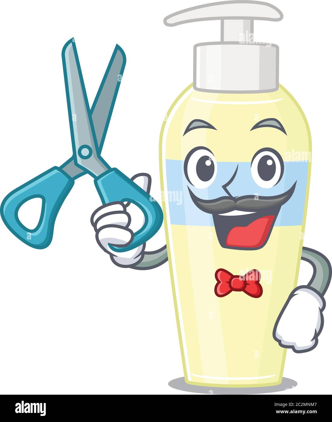 Serum cartoon character design as talented barber Stock Vector Image ...
