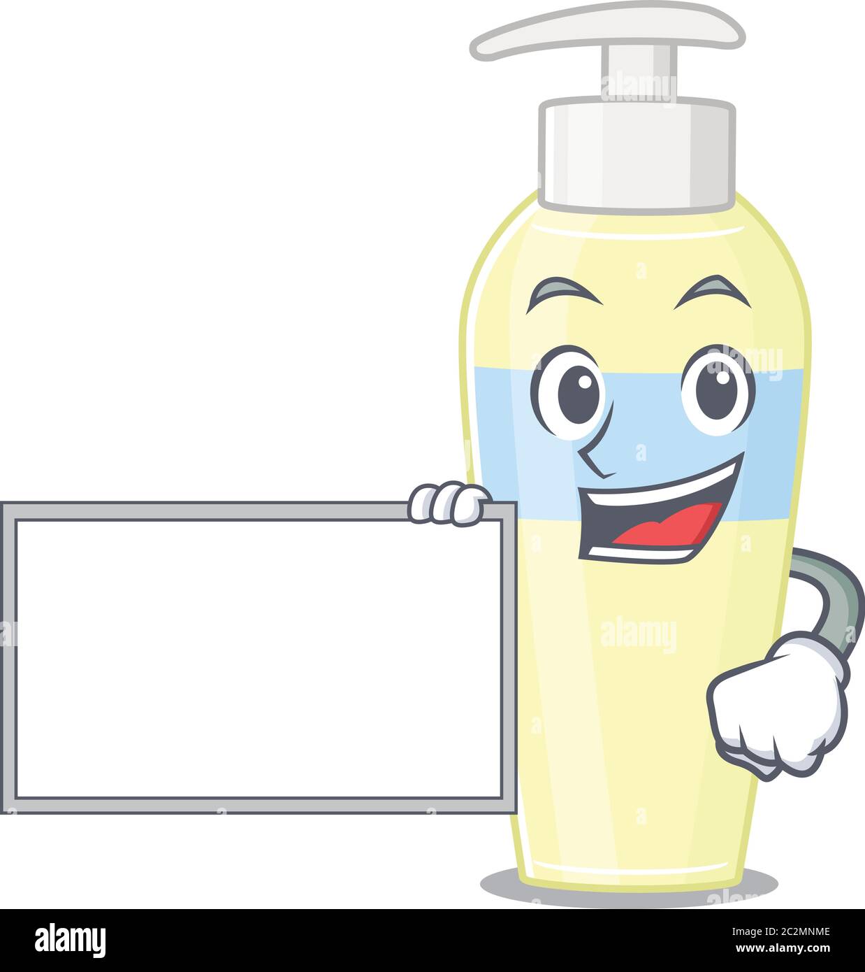 Cartoon character design of serum holding a board Stock Vector Image ...