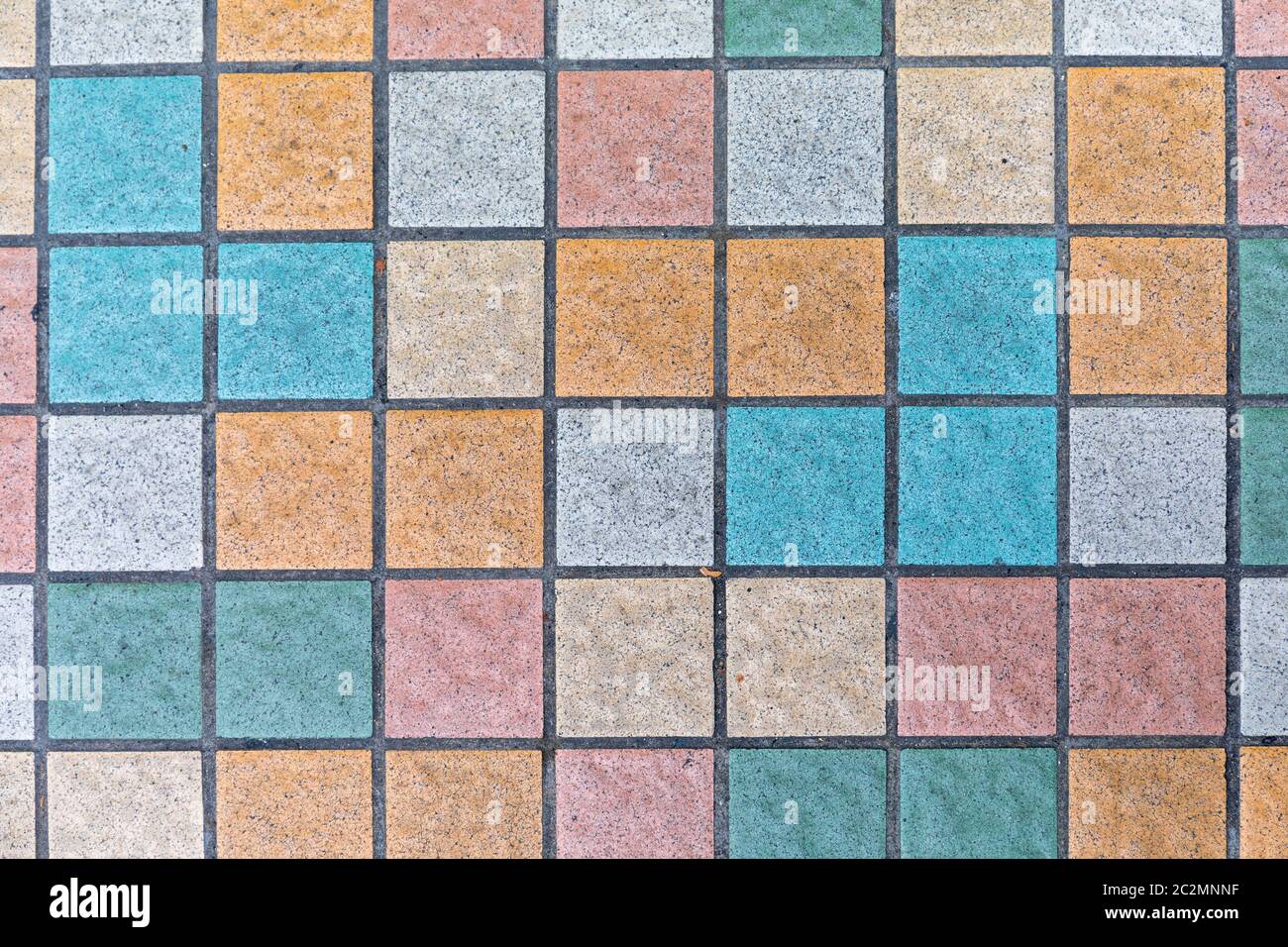 Colourful Ceramic Mosaic Tiles at Wall Stock Photo - Alamy