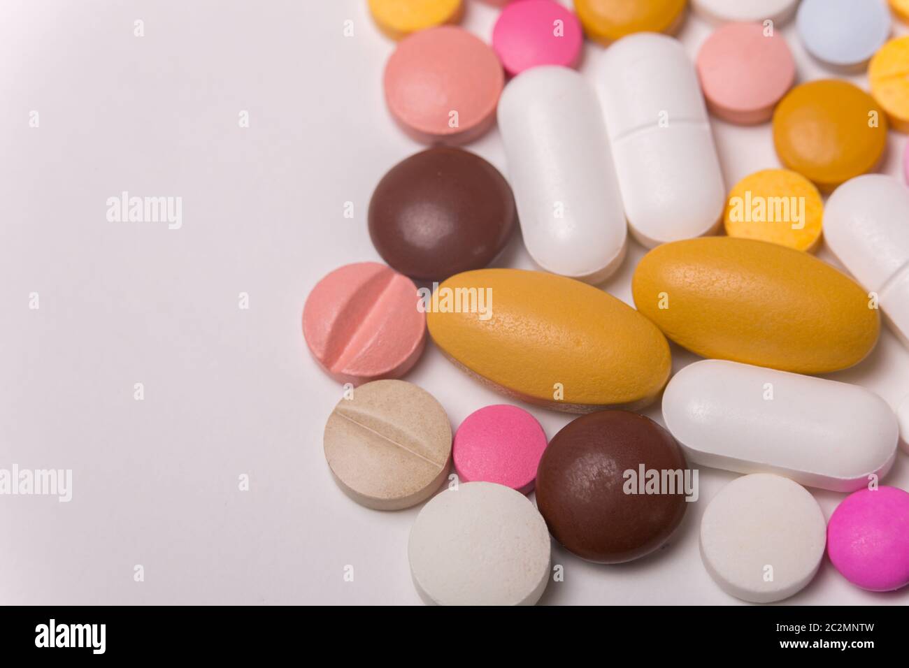 different Tablets pills capsule heap mix therapy drugs Stock Photo - Alamy