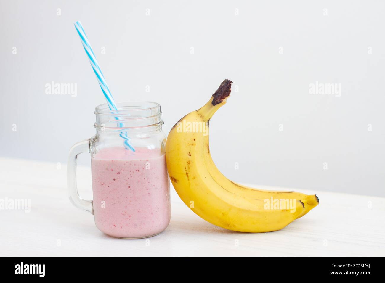 Pink smoothie on white hi-res stock photography and images - Alamy