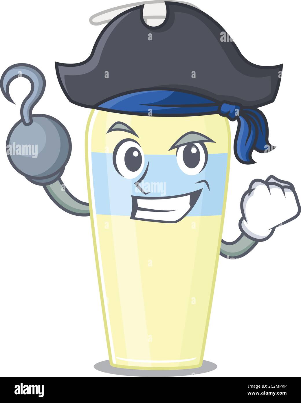 Serum cartoon design in a Pirate character with one hook hand Stock ...