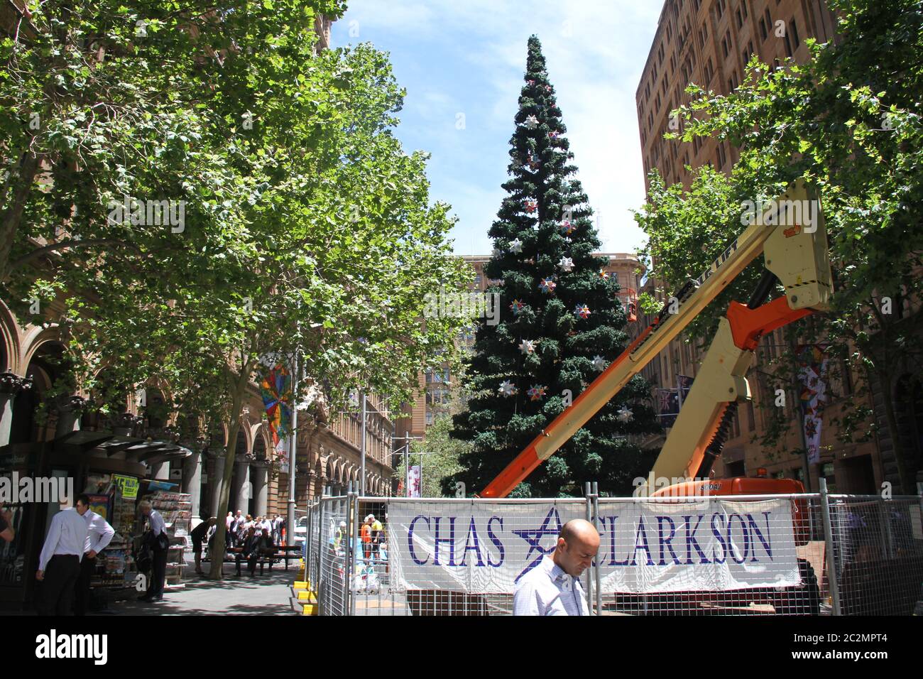 The Christmas tree in Martin Place, Sydney Stock Photo - Alamy