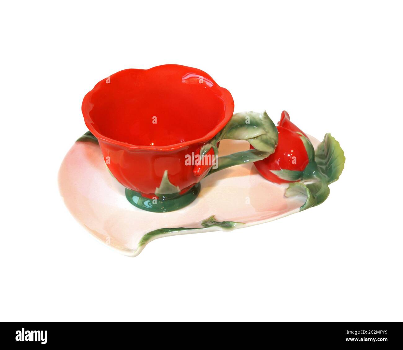 Decorative ceramic cup isolated with clipping path included Stock Photo ...