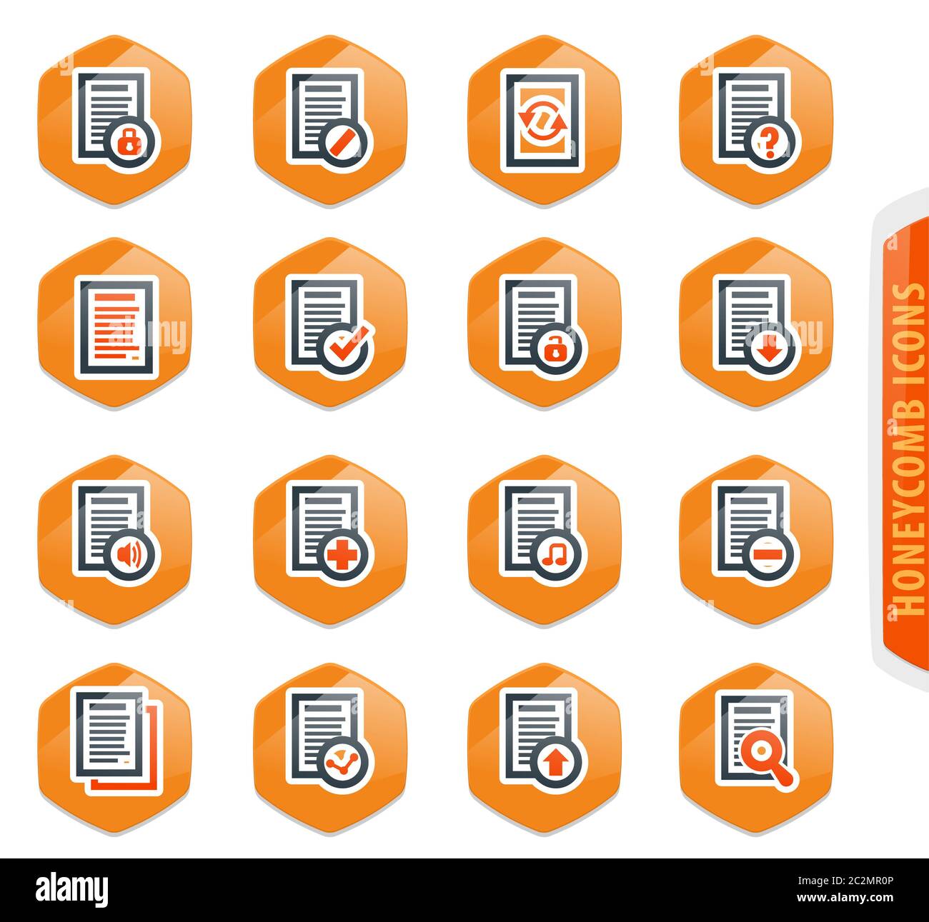 Documents vector icons for user interface design Stock Photo - Alamy