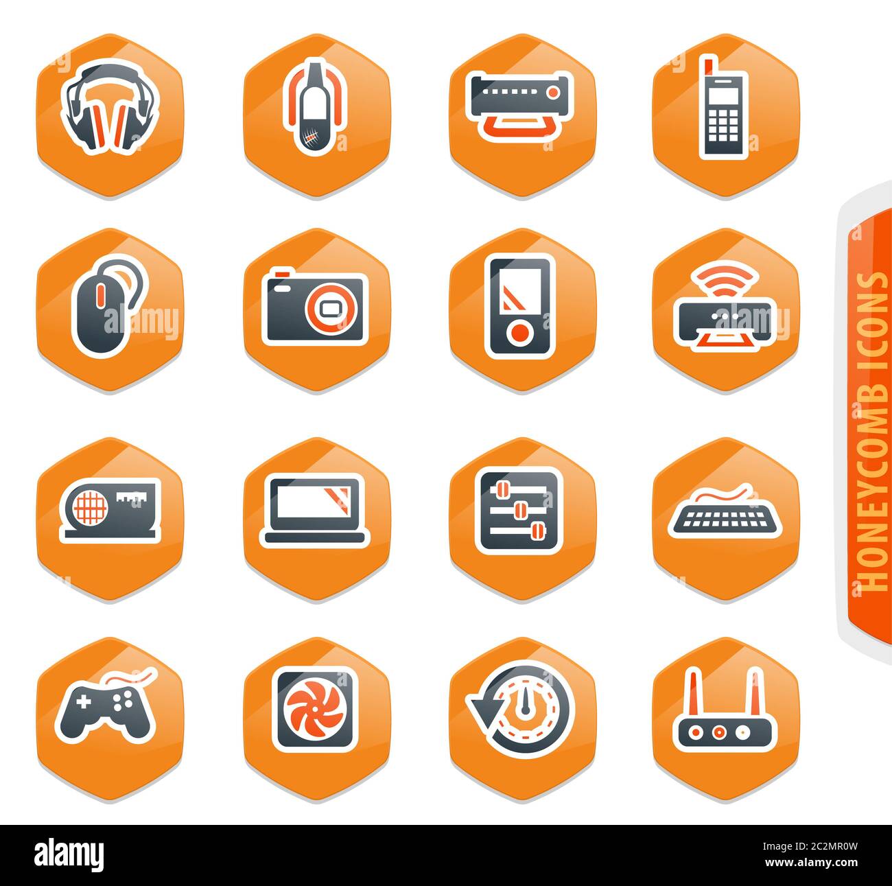 Devices vector icons for user interface design Stock Photo - Alamy