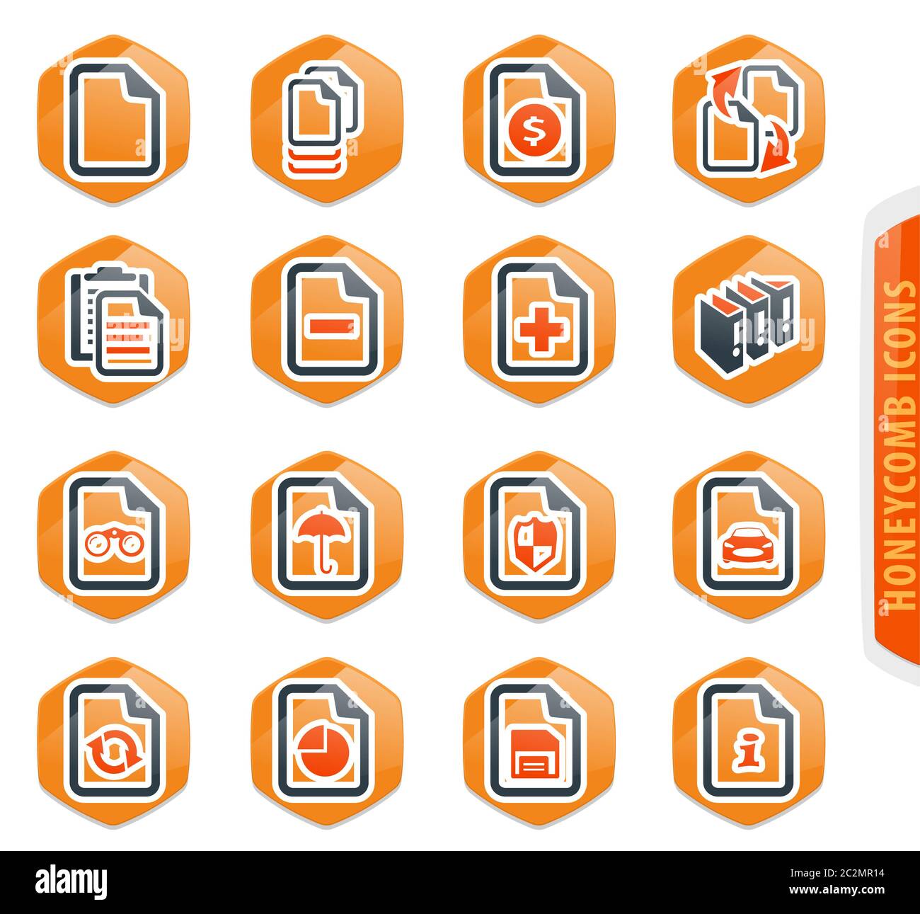 Documents vector icons for user interface design Stock Photo - Alamy