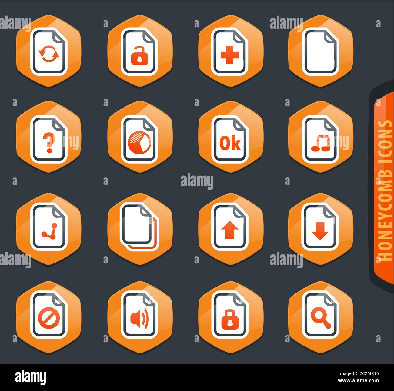 Documents vector icons for user interface design Stock Photo - Alamy