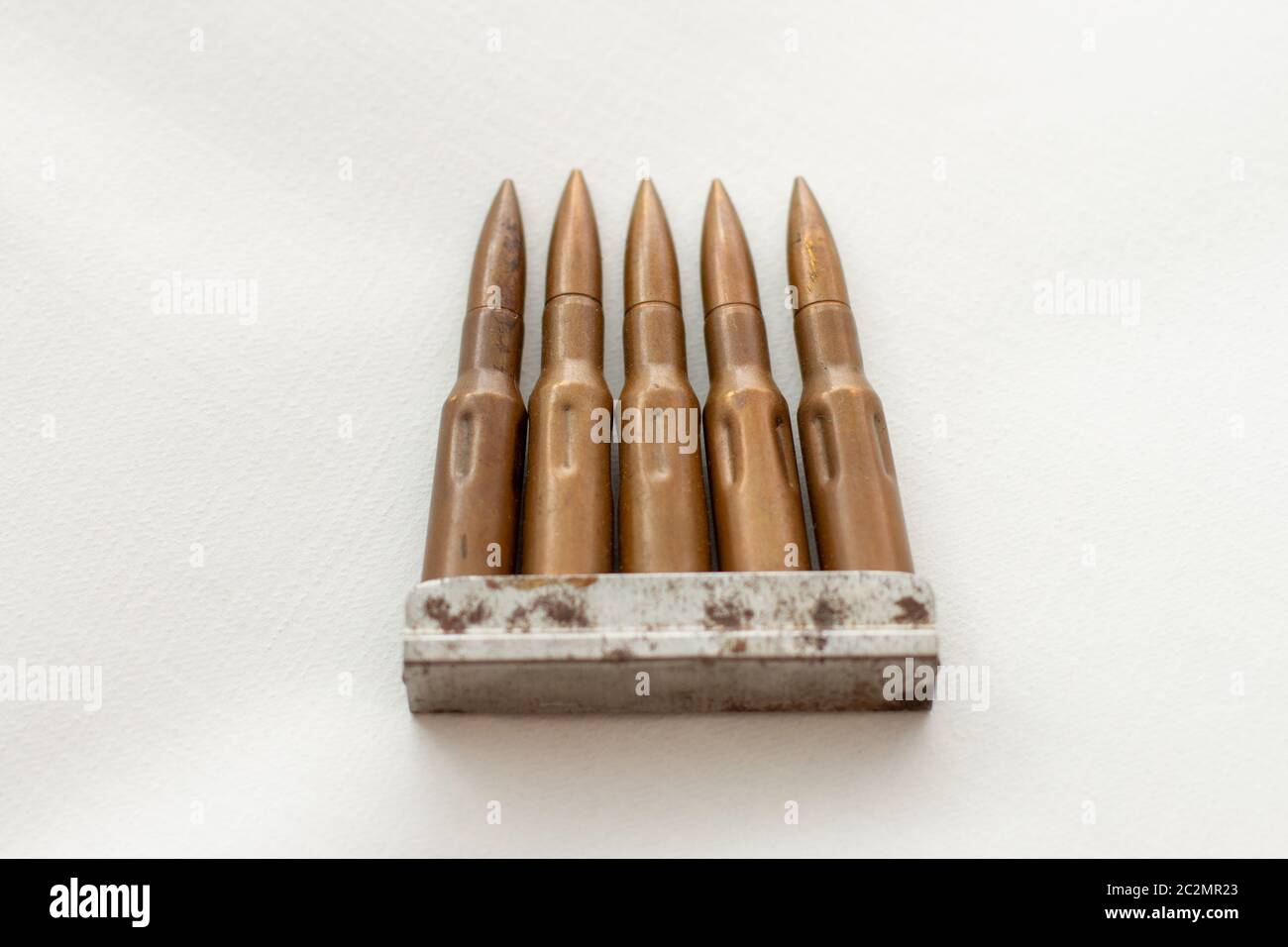 set of bullets on white background Stock Photo - Alamy