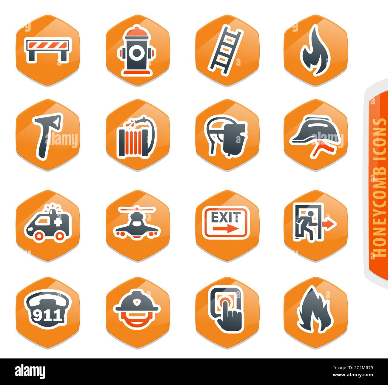 Emergency icon set for web sites and user interface Stock Photo - Alamy