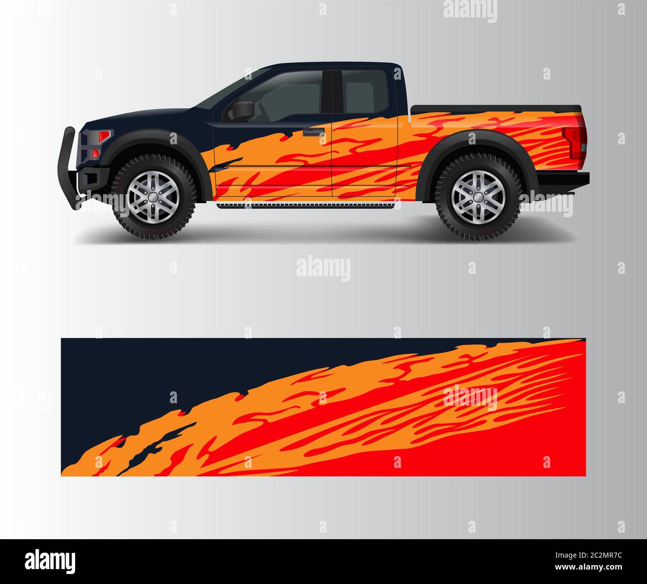 Graphic abstract grunge stripe designs for Truck decal, cargo van and ...