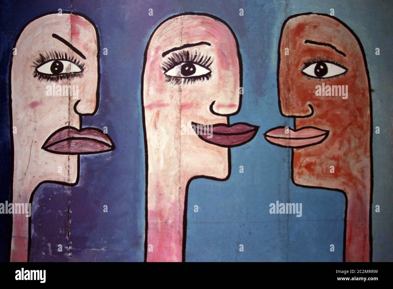 Three Heads. Berlin Stock Photo - Alamy