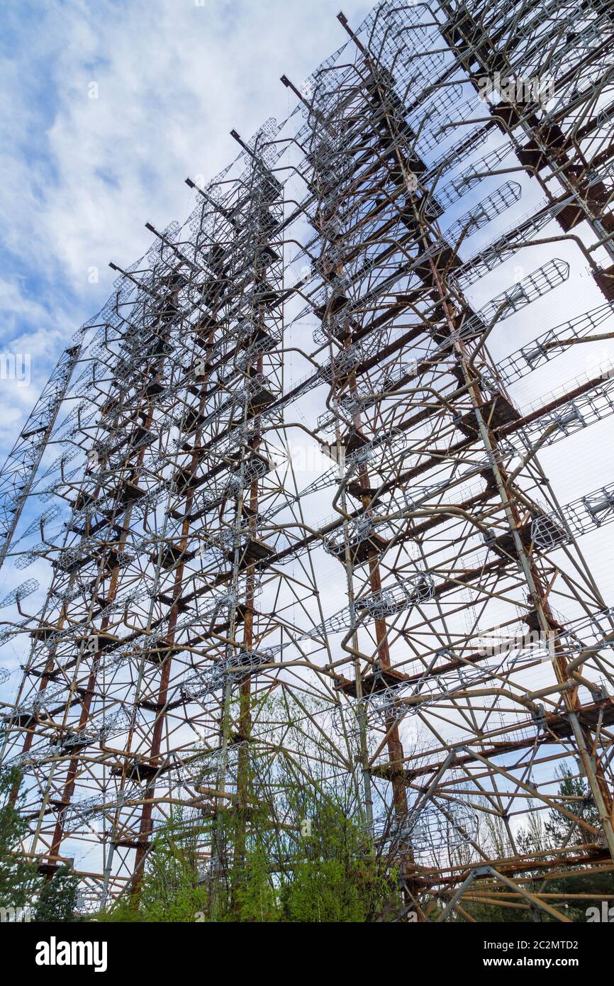 Former military Duga radar system in Chernobyl Exclusion Zone, Ukraine ...
