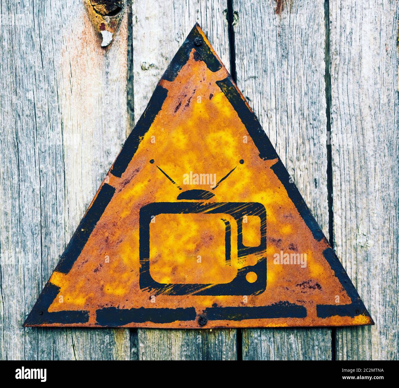 Yellow warning on screen hi-res stock photography and images - Alamy