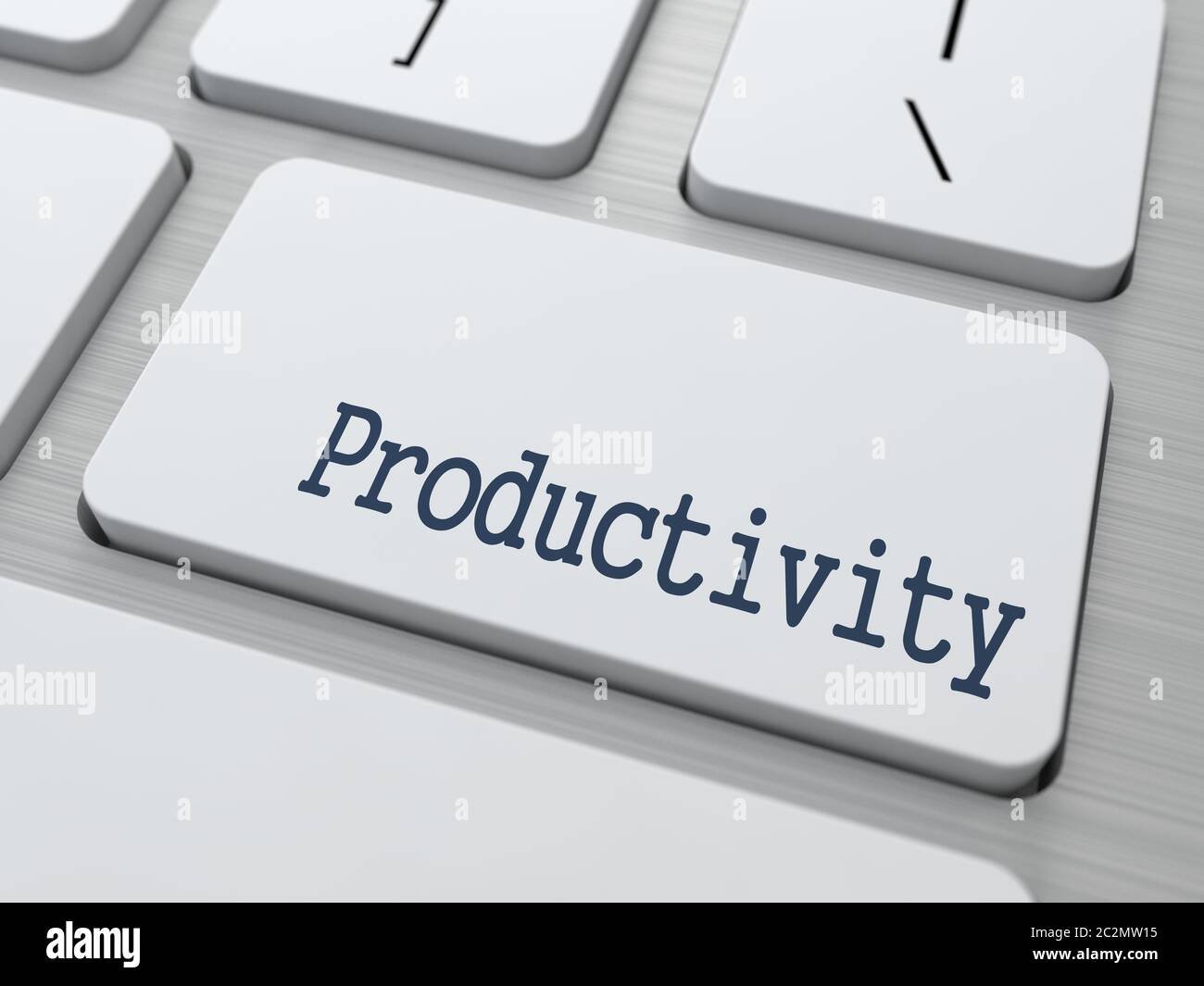 Productivity - Button on White Modern Computer Keyboard Stock Photo - Alamy