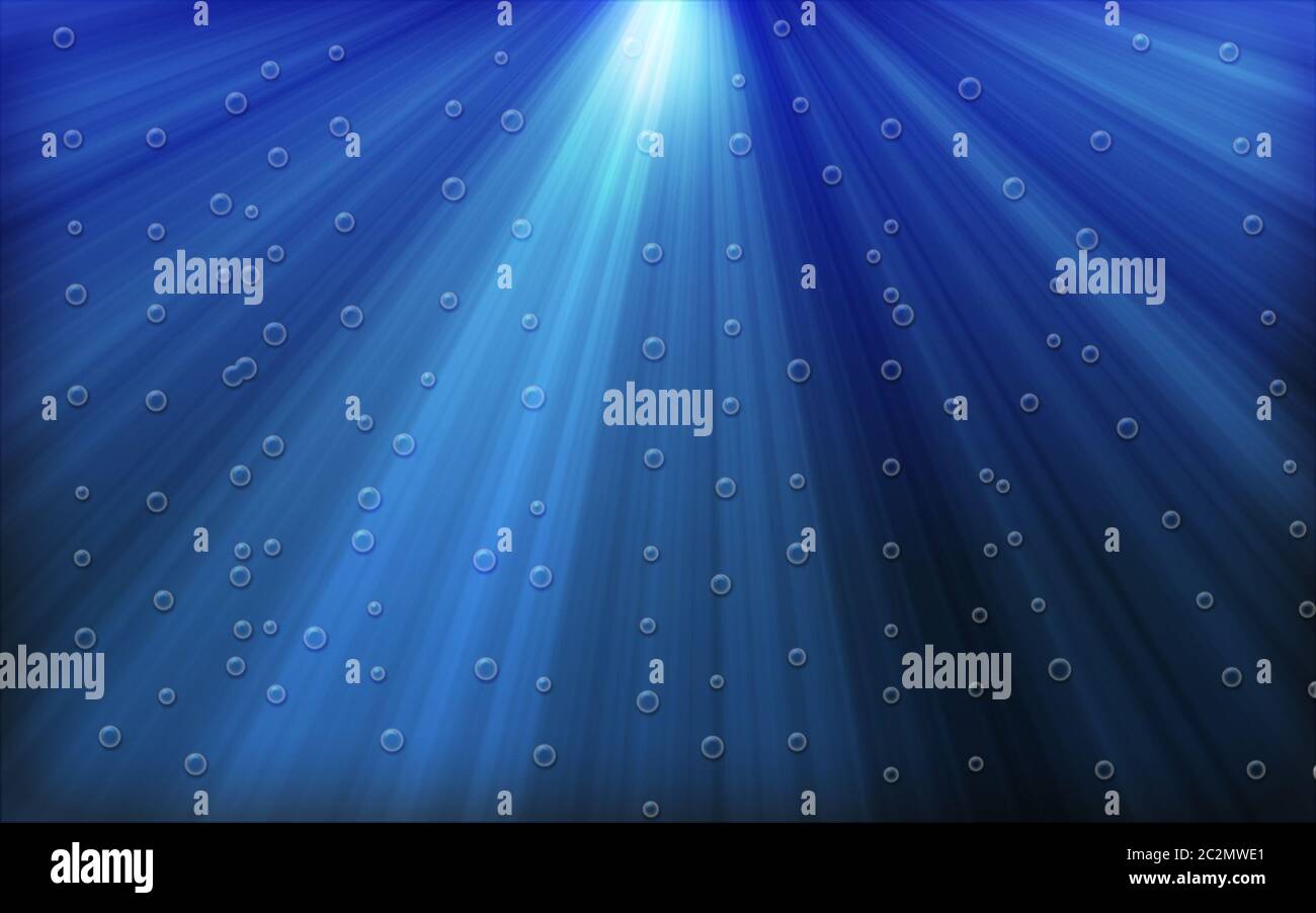 underwater scene with bubbles Stock Photo - Alamy