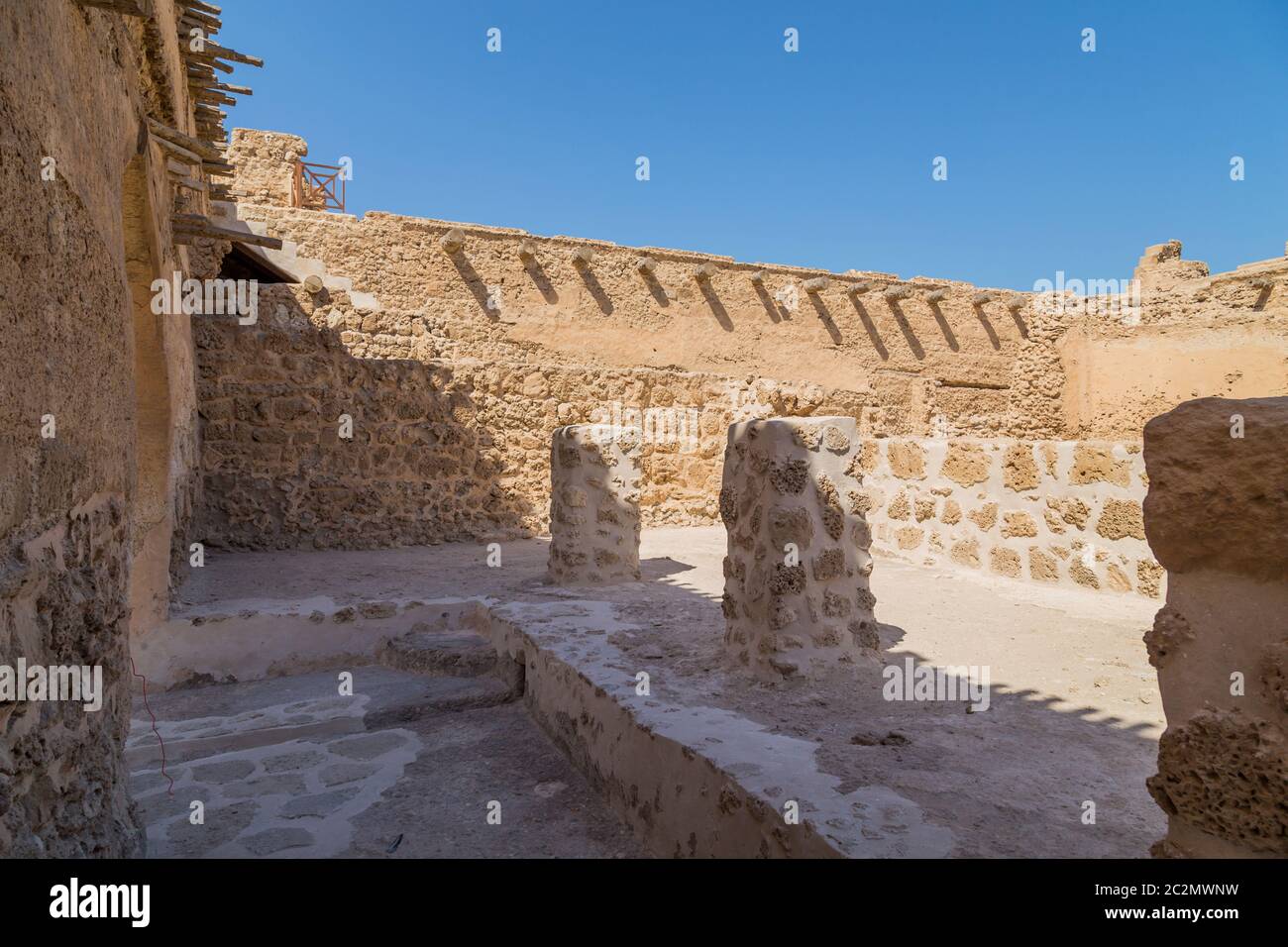 View of the old Arad Fort, in Manama, Muharraq, Bahrain Stock Photo - Alamy