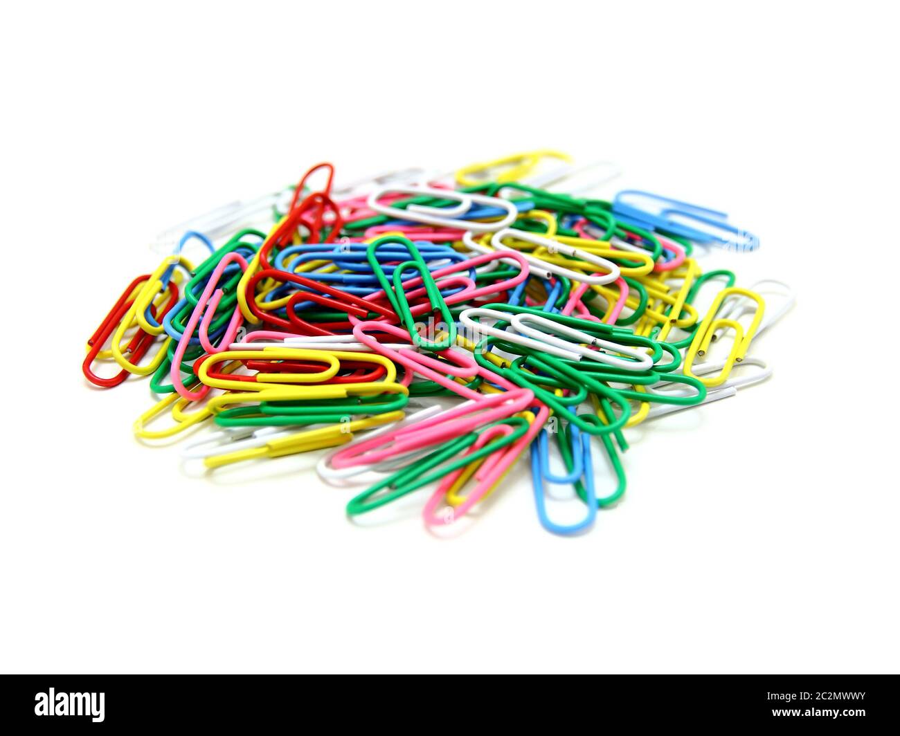 Color paper clips to background Stock Photo - Alamy