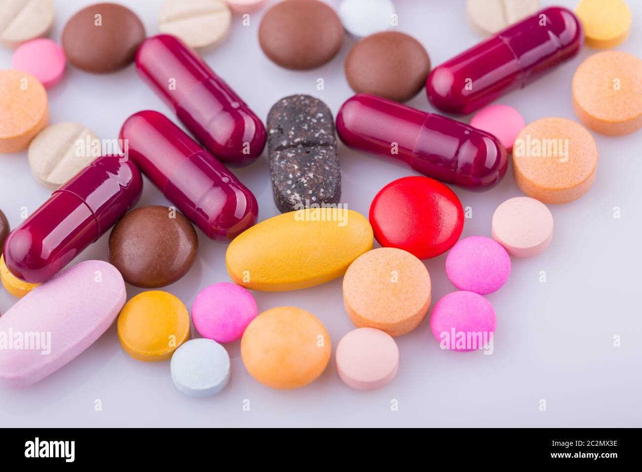 different Tablets pills capsule heap mix therapy drugs Stock Photo - Alamy