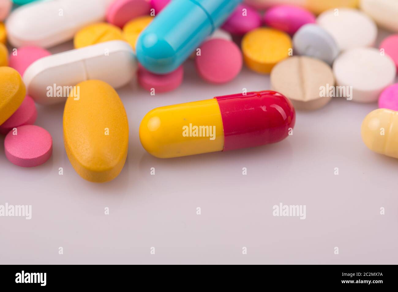 different Tablets pills capsule heap mix therapy drugs Stock Photo - Alamy