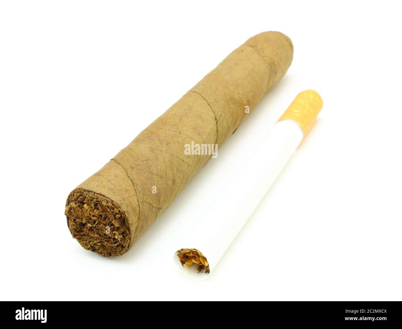 big Cuban cigar Stock Photo - Alamy