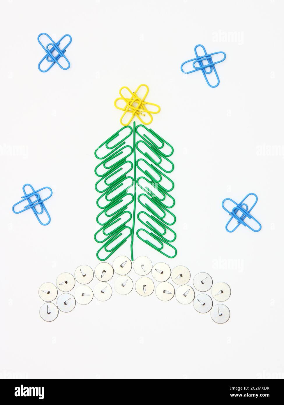 Paper clip Christmas tree Stock Photo - Alamy