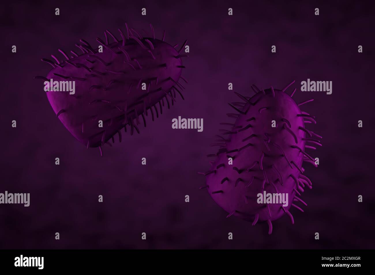 3d illustration, close up of microscope Rabies Virus Stock Photo - Alamy