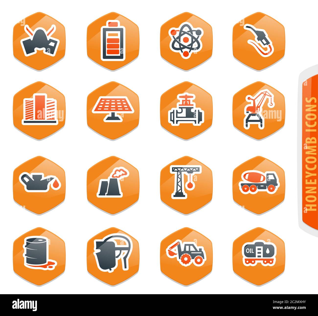 Industry vector icons for user interface design Stock Photo - Alamy