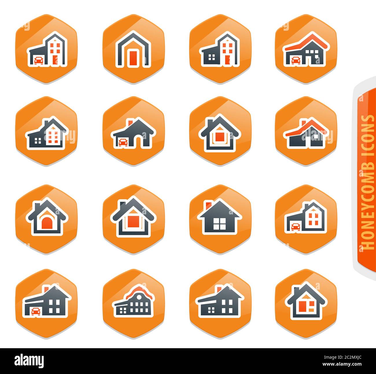 house type vector icons for user interface design Stock Photo - Alamy