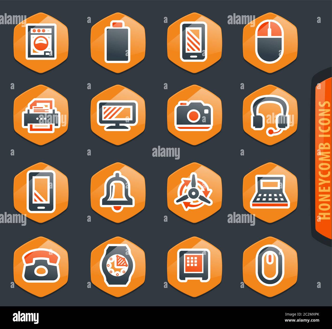 Home appliances vector icons for user interface design Stock Photo - Alamy