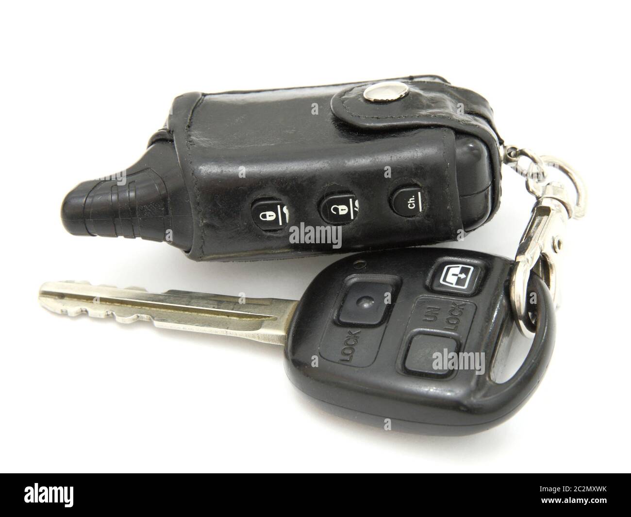 Car keys, objects isolated on white background Stock Photo - Alamy