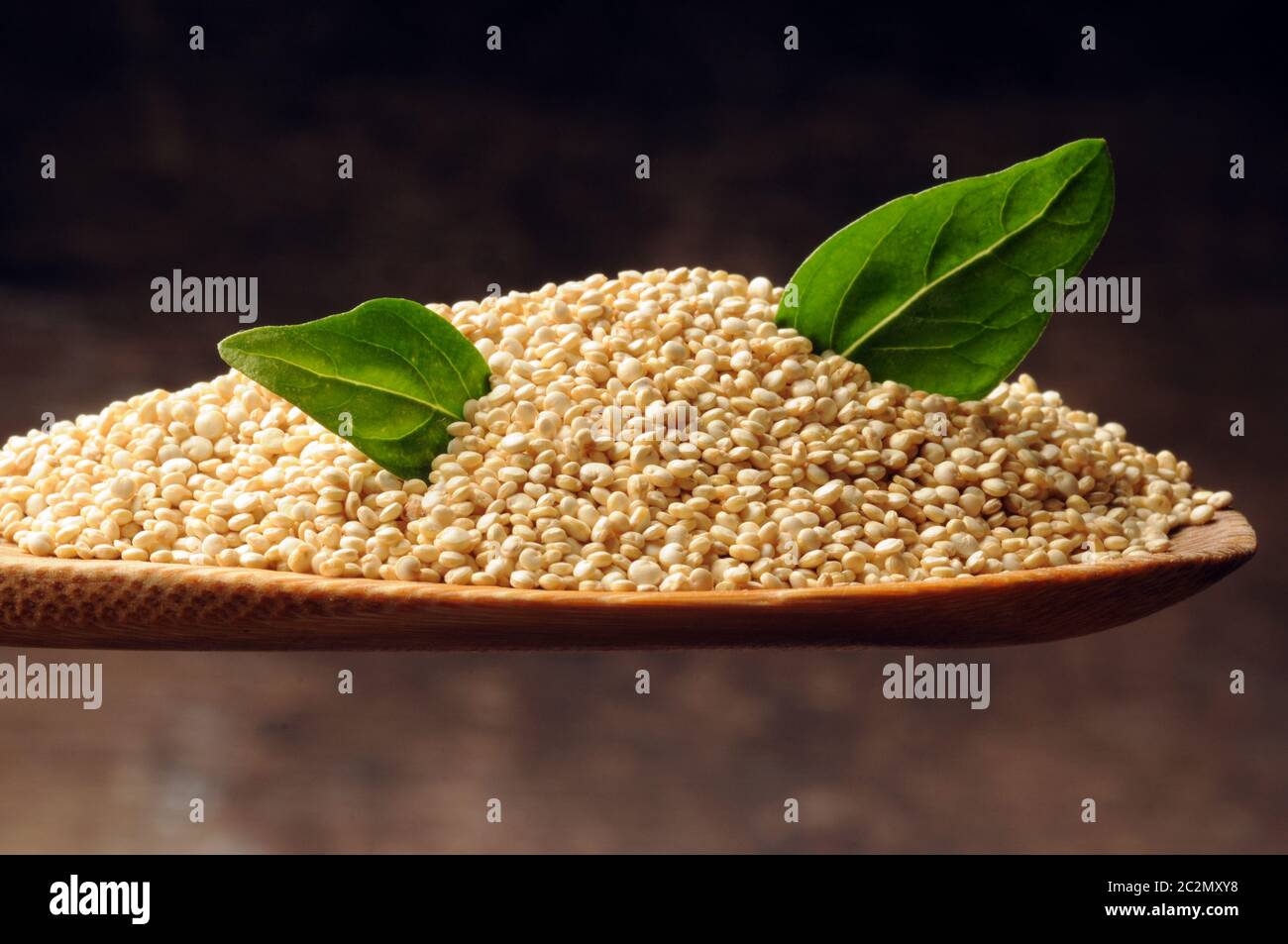 Quinoa in spoon close hi-res stock photography and images - Alamy