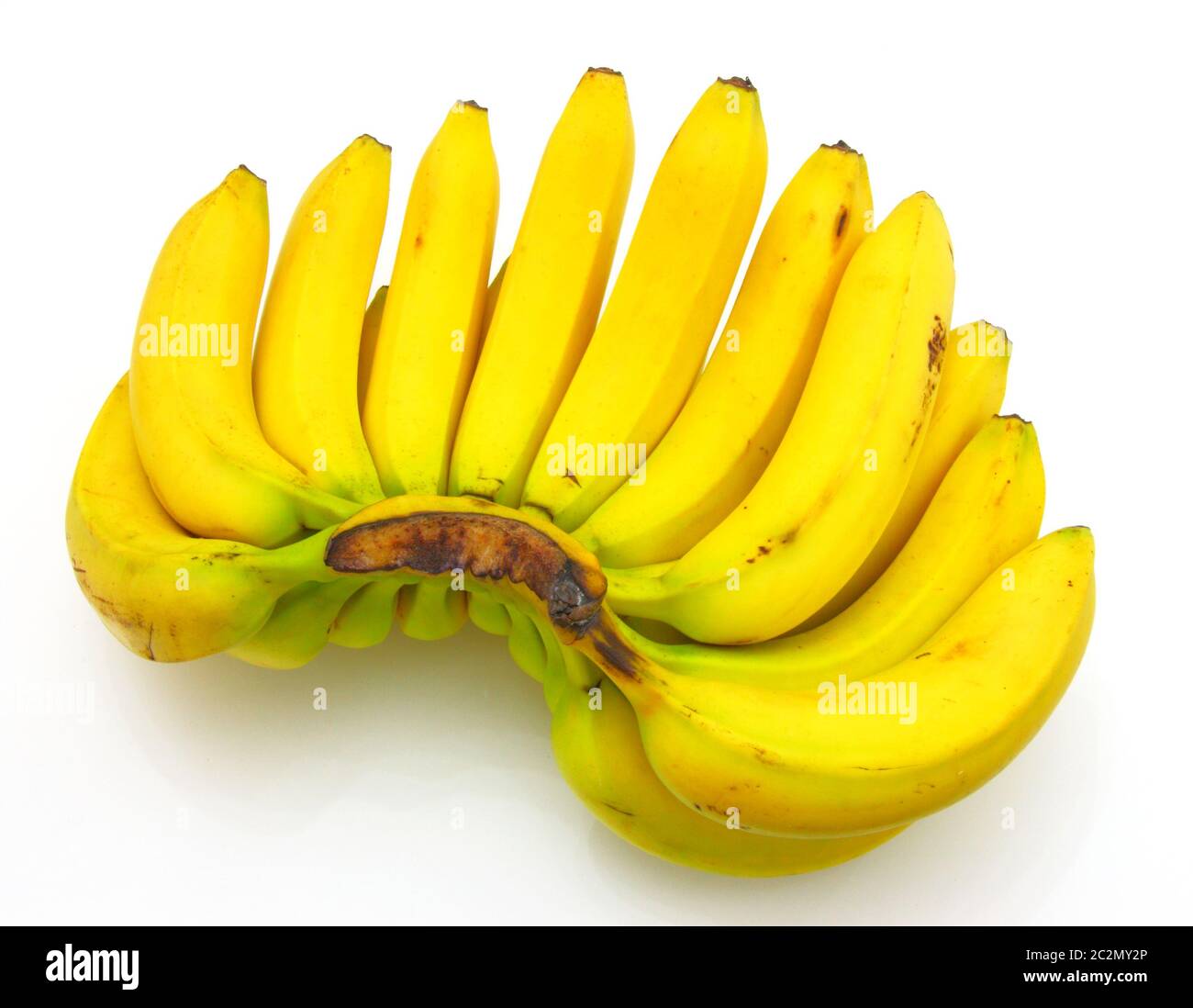 Bunch of bananas isolated on white background Stock Photo - Alamy